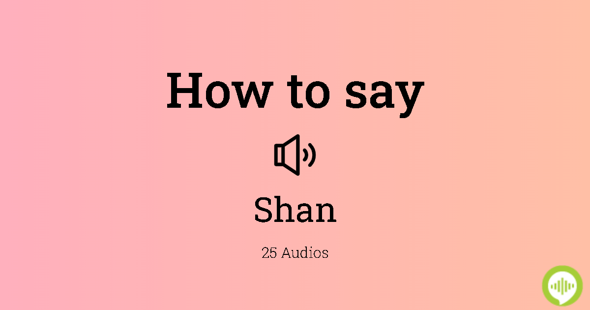 How to pronounce shan in Chinese | HowToPronounce.com
